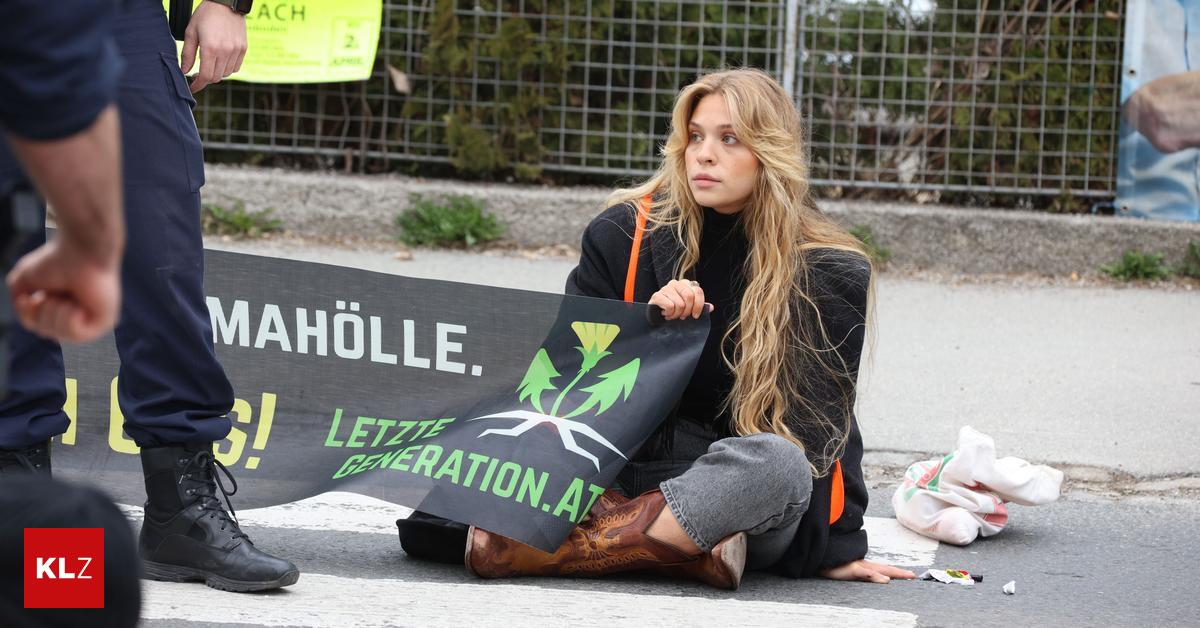 Anja Windl und Co in Klagenfurt: "Klimakleber" verteilen Zettel an Uni ...