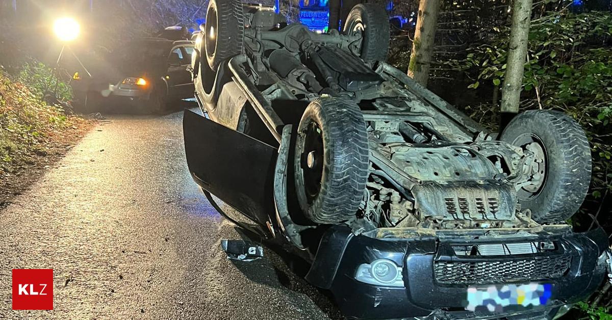 Fahrerflucht: Unfall mit Überschlag: Lenker ließ verletzte Beifahrerin zurück