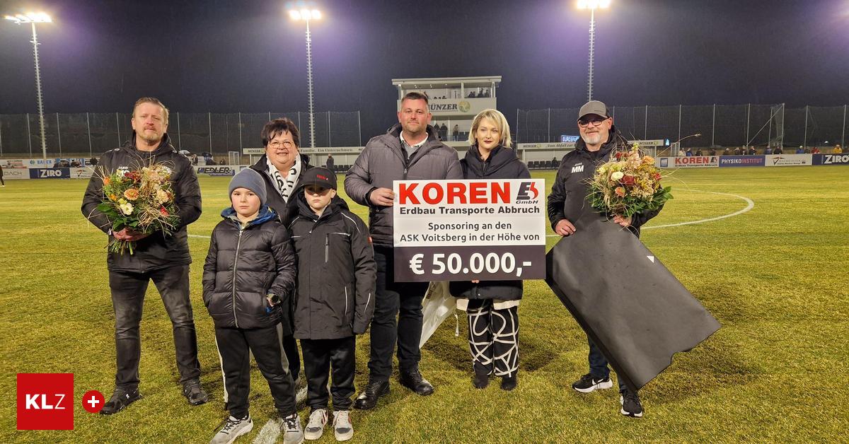 Erfolgreiche Eröffnung: Mit Großspenden wurde Stadion des ASK Voitsberg ...