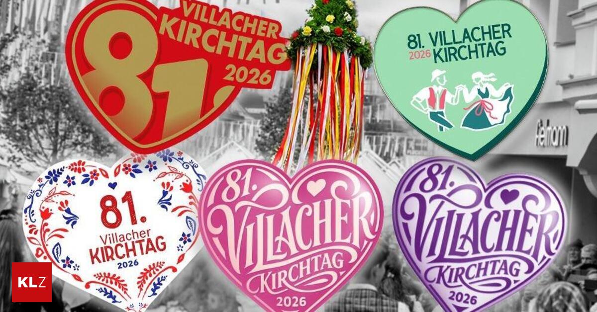 Jetzt abstimmen: Wie soll das Villacher Kirchtagsherz 2026 aussehen?