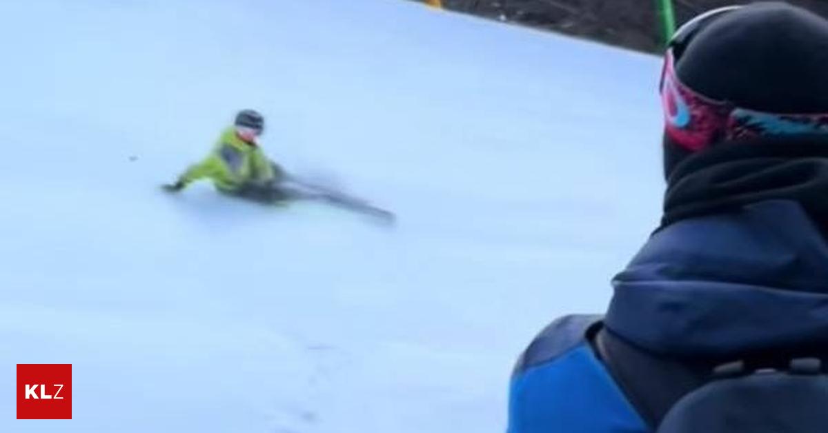 Gefährliche Szenen auf TikTok: Video geht viral: Skifahrer schlittern ...