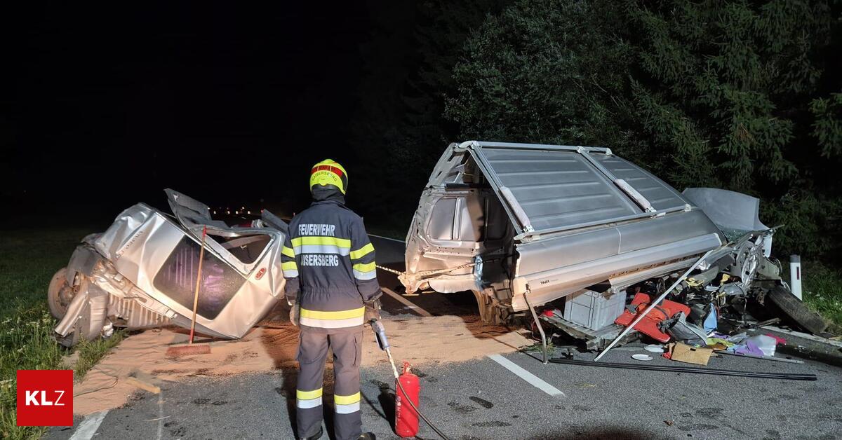 Kleinbus wurde bei schwerem Unfall in zwei Hälften gerissen