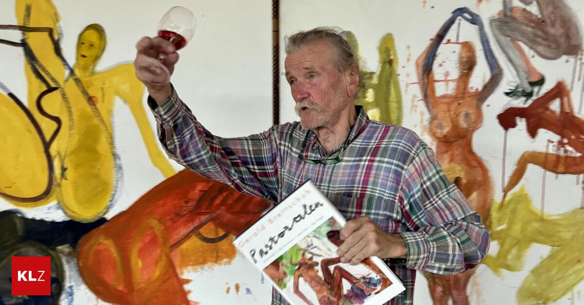 Lebenswerk: „Des woa a Hund“: Gerald Brettschuh malt, wie er lebt
