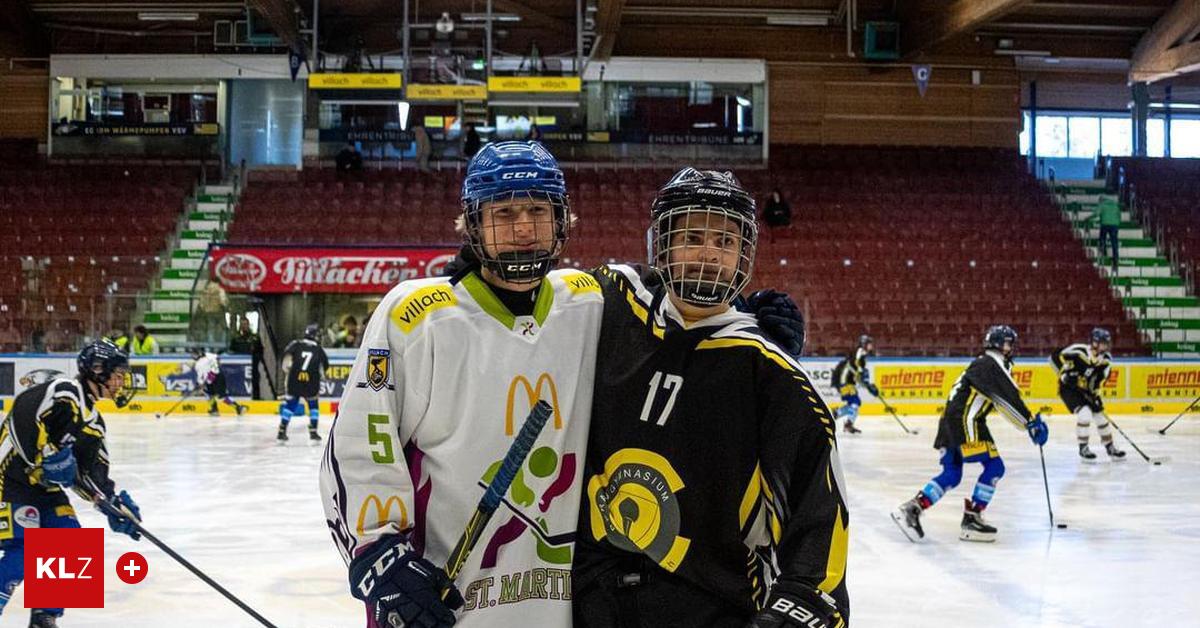 Villach: Schüler matchten sich auf dem Eis