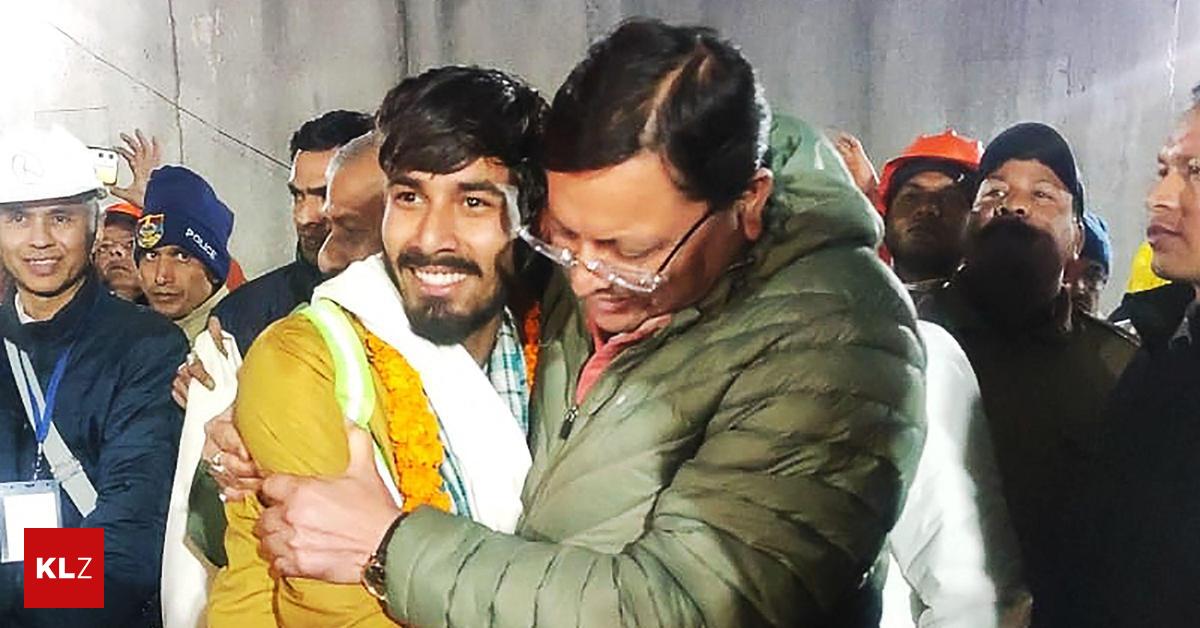 Durchbruch bei Rettungsaktion: Das Tunnel-Wunder von Indien: Alle 41 ...