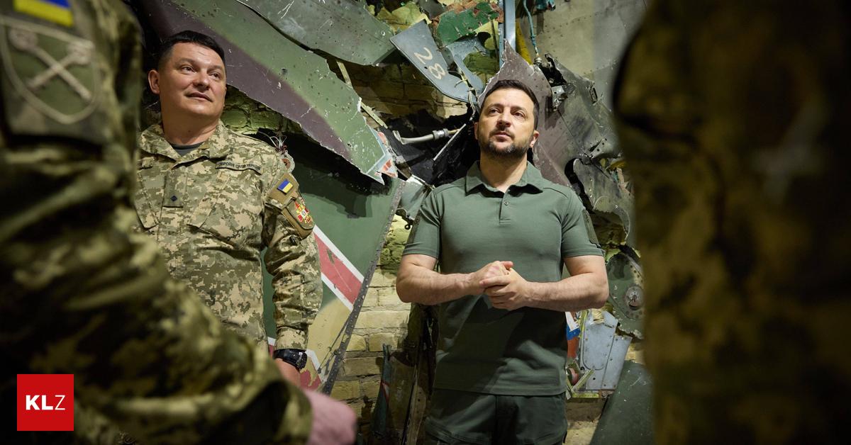 Russischer Angriffskrieg: Selenskyj besucht überraschend Front in Region Donezk