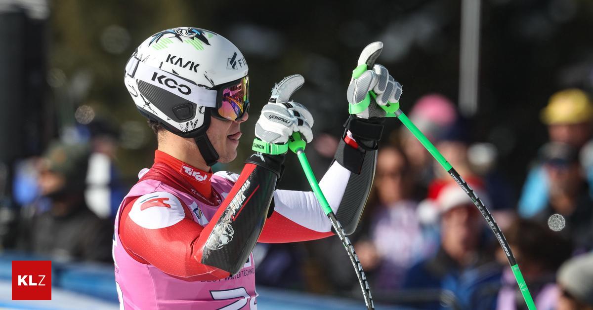 Lukas Feurstein überraschte als Dritter im Super-G von Beaver Creek