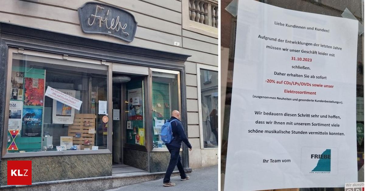 Musikfachgeschäft Friebe: Grazer Traditionsgeschäft schließt Ende ...
