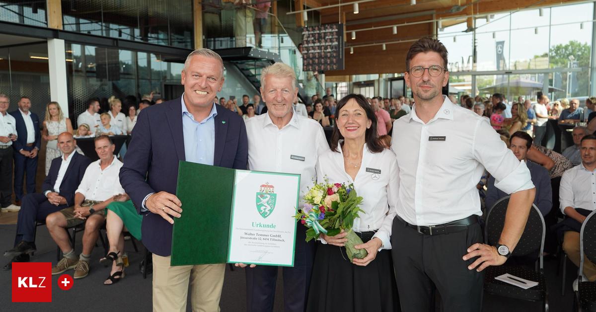 Tillmitsch: Walter Temmer GmbH mit steirischem Landeswappen ausgezeichnet