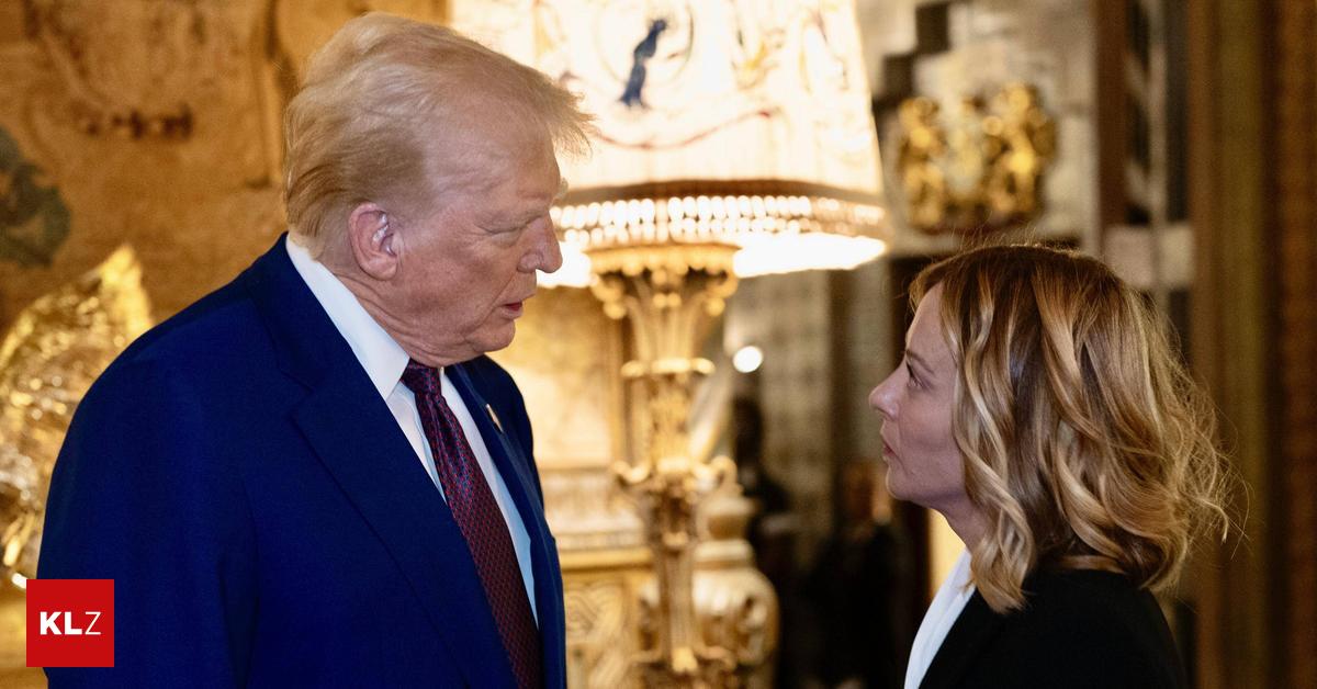EU-Zollstreit mit den USA: „Schwieriger Moment“: Meloni verhandelt am Donnerstag mit Trump