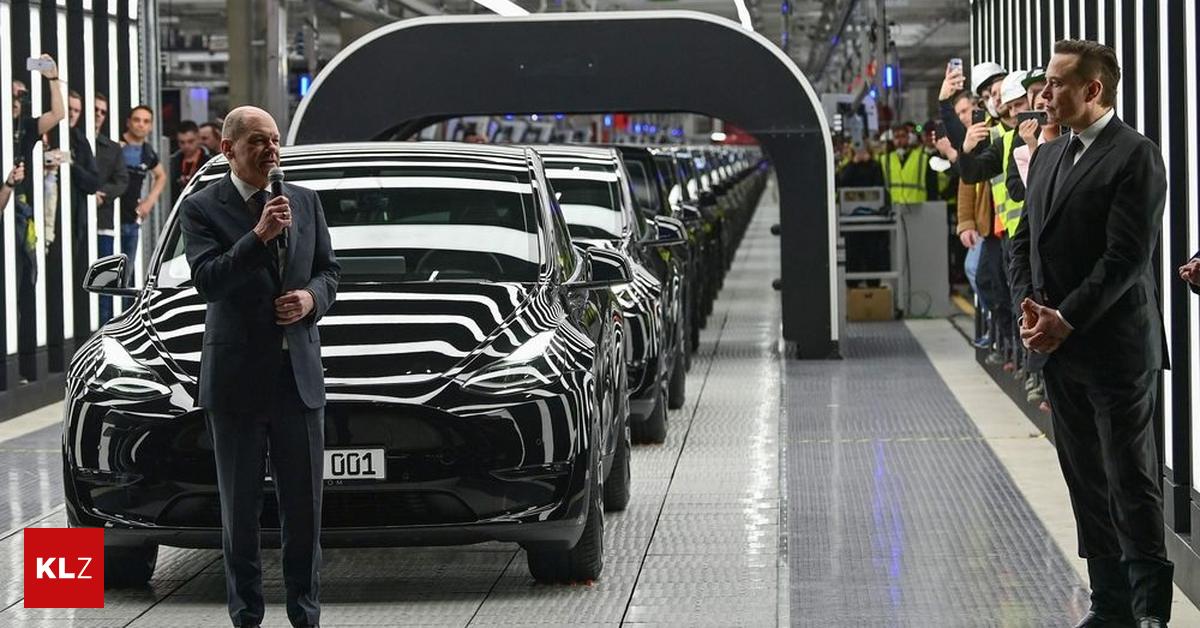 E-Autos "Made in Germany": Musk trifft Scholz und eröffnet Tesla-Fabrik ...