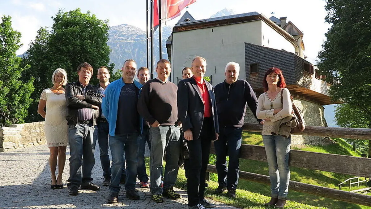 Gewerkschaft zu Gast beim Aufbauwerk im Schloss Lengberg