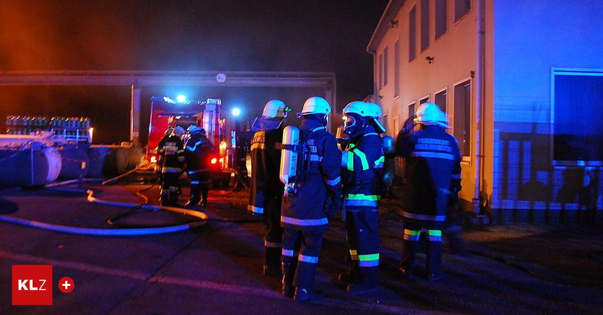Gas-Tanklager: Brand in Niklasdorf: Feuerwehrmann leicht verletzt