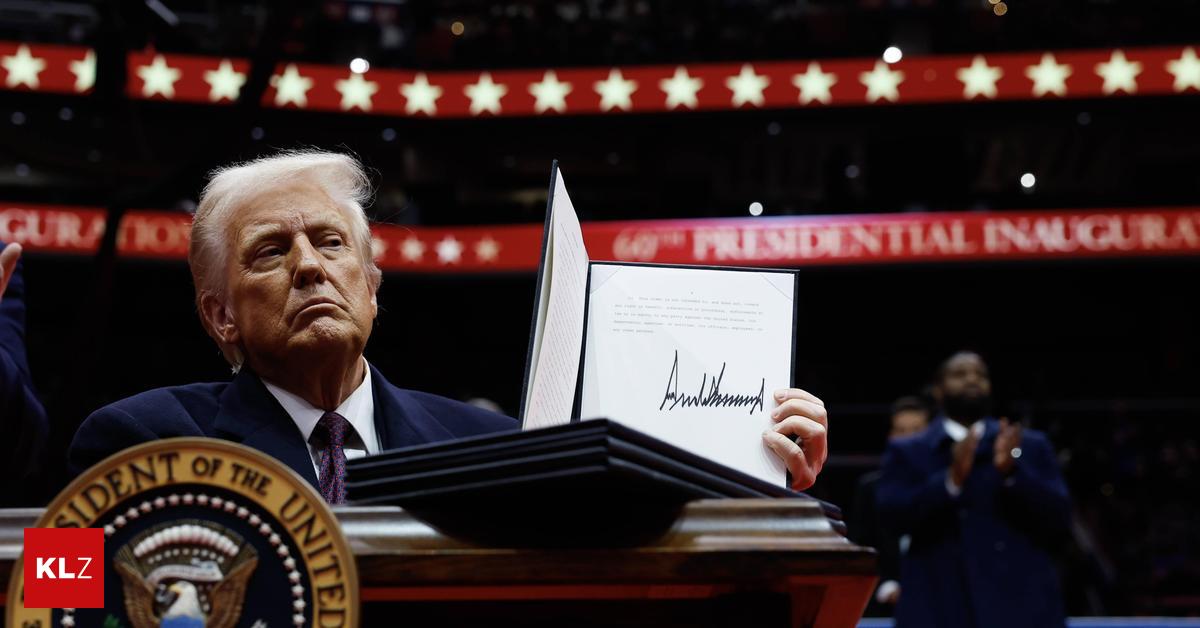 Einfache Sprache: Donald Trump kündigt „Gold Card“ für reiche Personen an