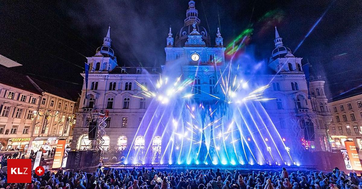 Silvester: Feuer und Licht: Graz begrüßt 2020
