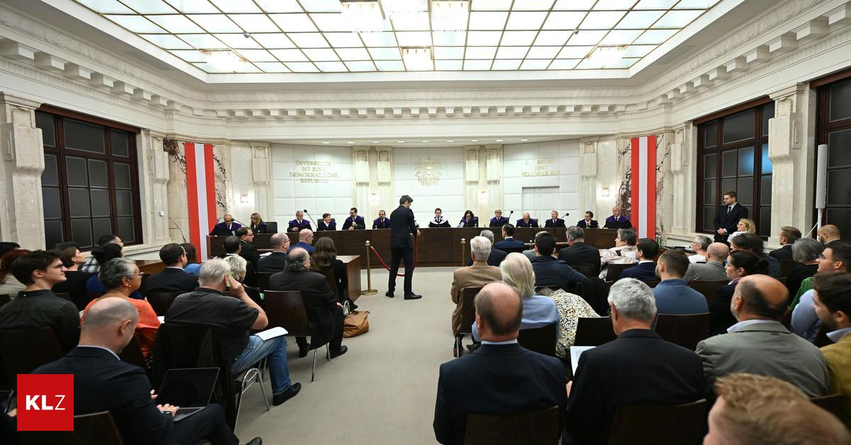 Öffentliche Verhandlung: Verfassungsgerichtshof prüft politische ...
