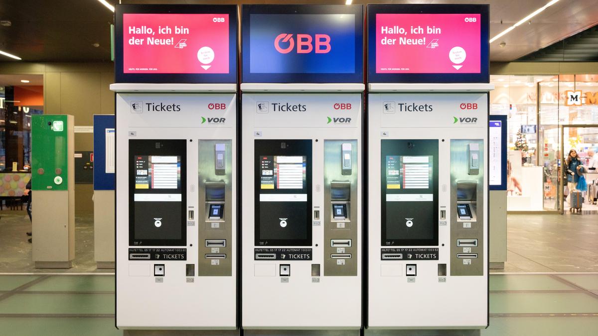 Einfache Sprache: ÖBB stellt neue barrierefreie Ticket-Automaten auf