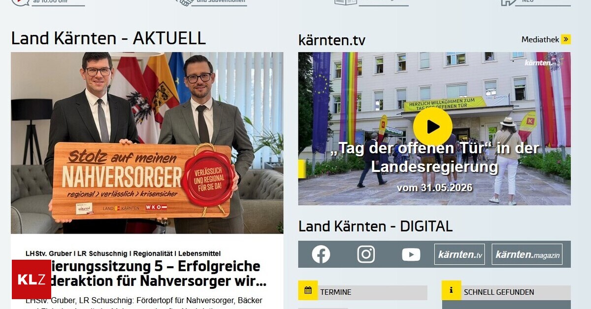 Start verschoben: Homepage des Landes kostet 84.800 Euro mehr