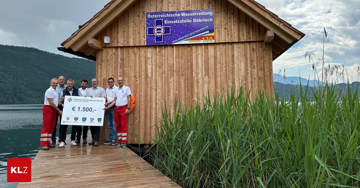 In Döbriach: Bürgermeister spendeten für ein Rettungsboot der Wasserrettung