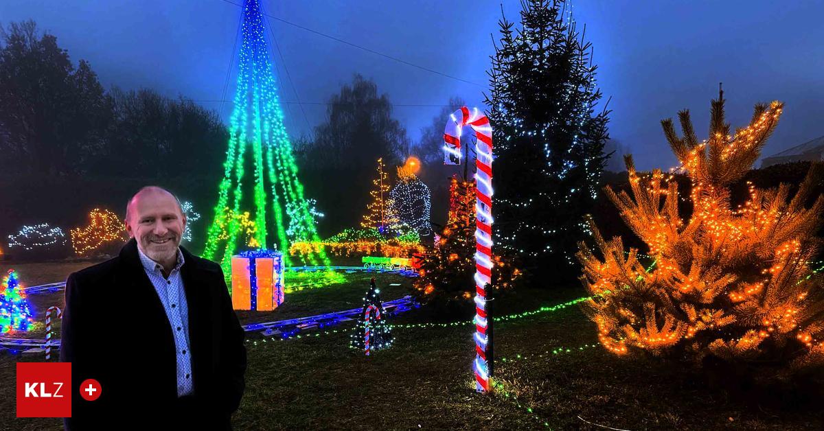 Althofen: In seinem Garten erstrahlen 40.000 Lichter