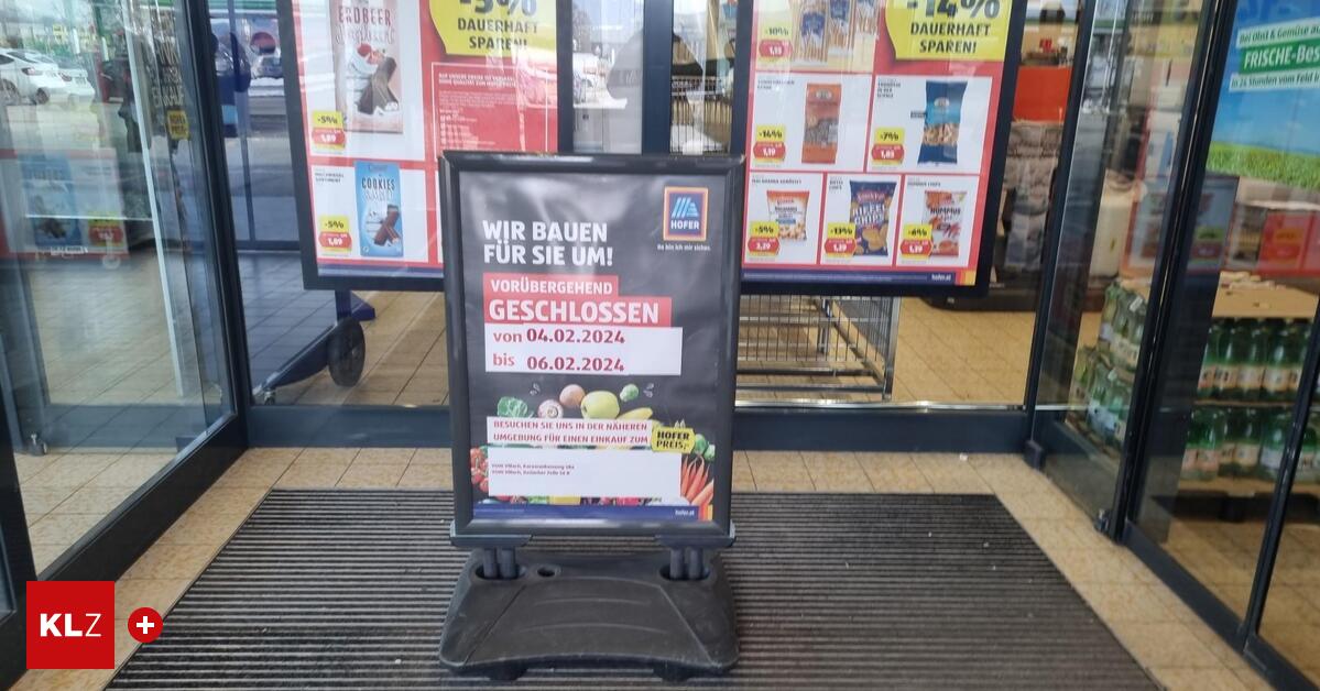 Villach: Hofer-Filiale in Maria Gail wird vorübergehend geschlossen