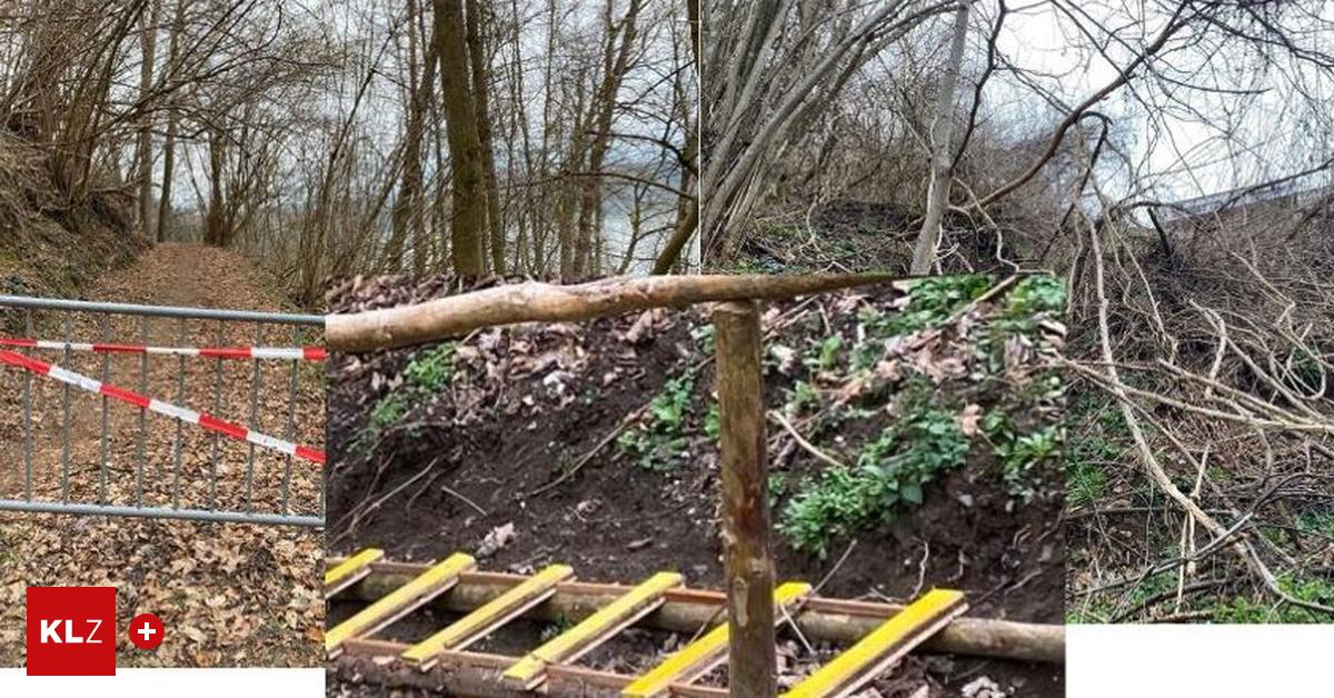 „Hoffen, dass etwas passiert“: Beliebter Völkermarkter Spazierweg nach Hangrutsch weiterhin gesperrt