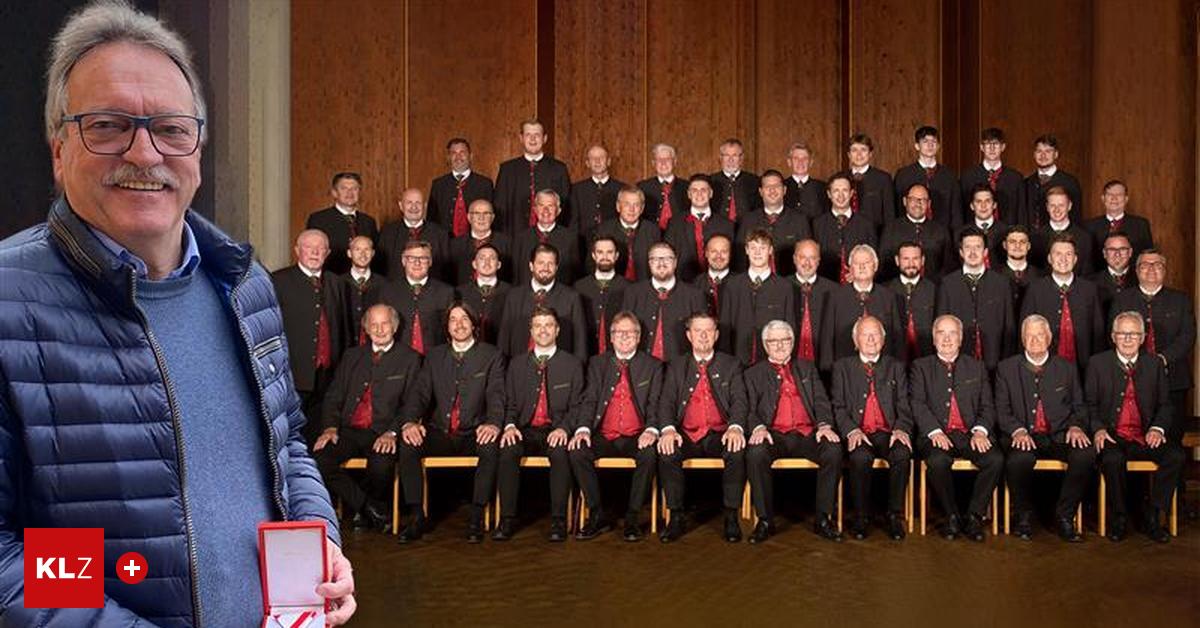 MGV Scholle: Große Ehre für Völkermarkter Sänger Franz Hrastnig