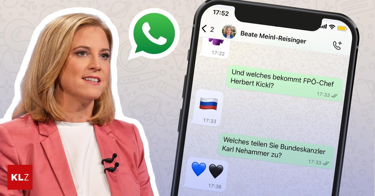 Emoji-Interview: Was ÖVP und Neos laut Meinl-Reisinger verbindet