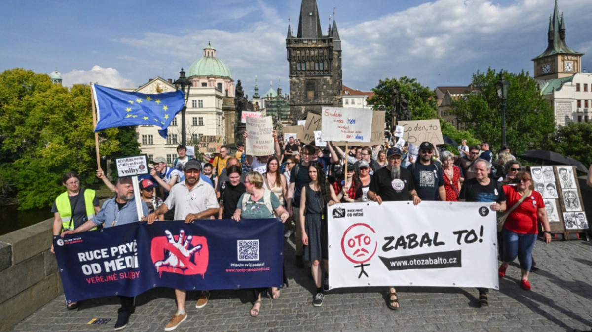 Prag: Warnstreik bei öffentlich-rechtlichen Medien in Tschechien