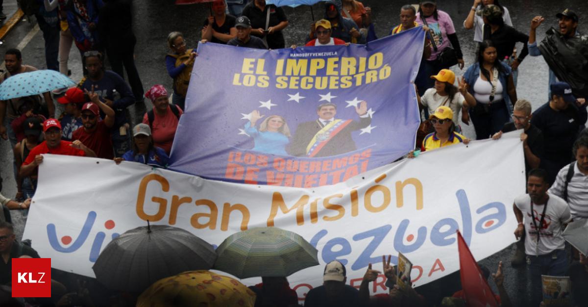 Caracas: Großdemo für Freilassung von Maduro in Venezuela