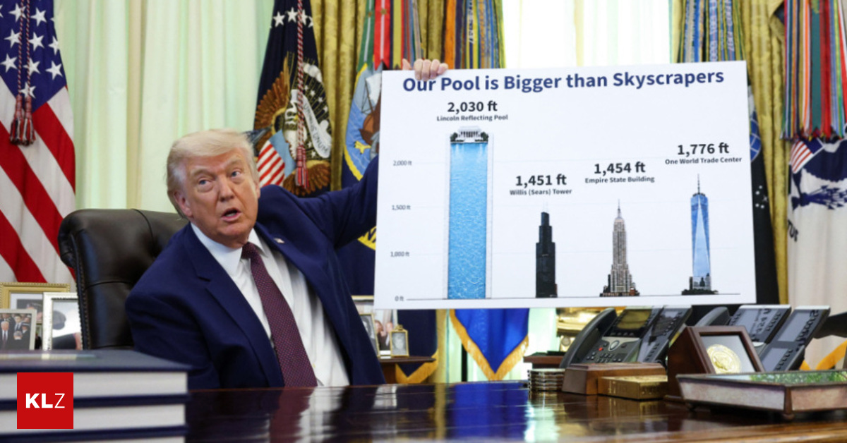 Washington: Trump feiert seinen Reflecting Pool