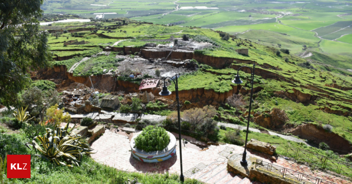 Rom: Erdrutsch bedroht sizilianische Stadt