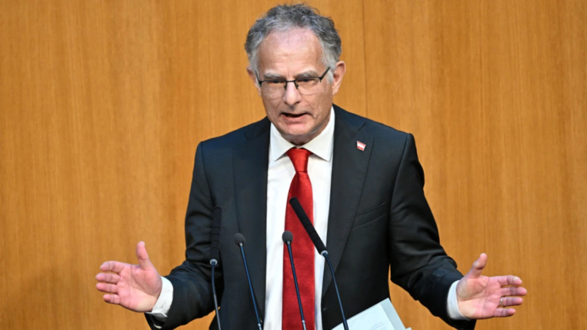 Wien: Finanzminister Marterbauer hält Budgetrede im Nationalrat