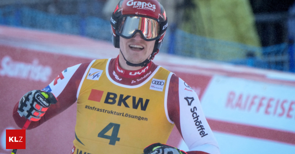 Wengen: Babinsky als Super-G-Zweiter in Wengen erstmals am Podest