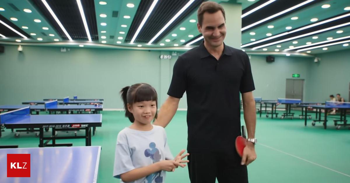 Tischtennis-Duell: Im Video: Roger Federer muss sich siebenjährigem ...