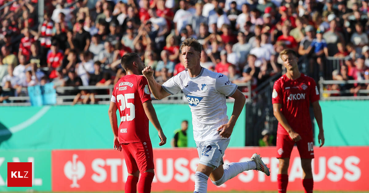 Alexander Prass trifft in seinem Debüt für die TSG Hoffenheim