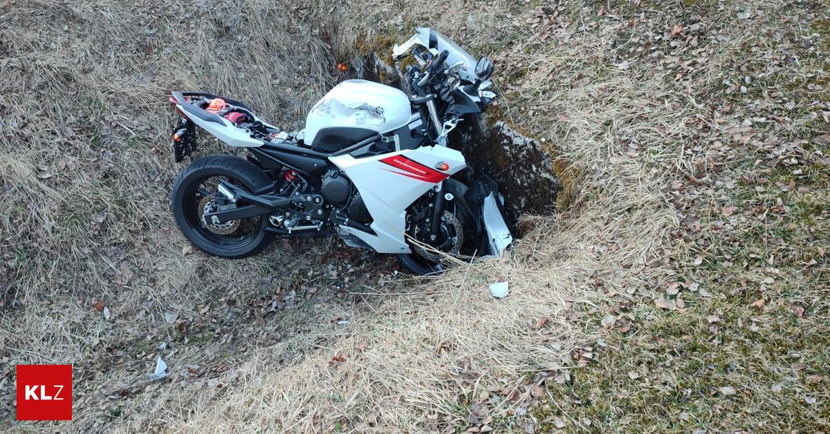 Mariazell: 21-Jähriger bei Motorradunfall schwer verletzt
