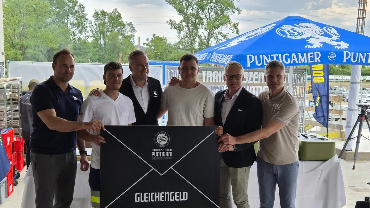 Sturm feiert Trainingszentrum, Verwunderung über Strafe wegen gefällter ...