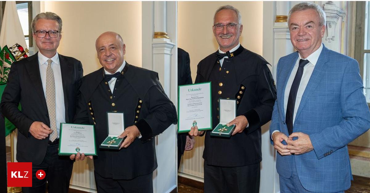 Auszeichnung: Goldene Ehrenzeichen für Josef Gritz und Andreas Werner