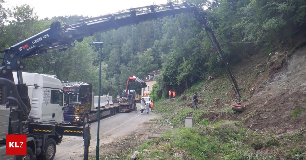 L 122 bei Proleb: Proleberstraße nach Hangrutsch ab Freitag, 19 Uhr ...