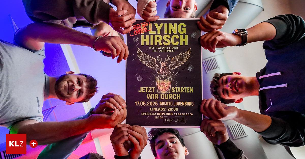Flying Hirsch: HTL Zeltweg belebt Judenburger Nachtleben am 17. Mai
