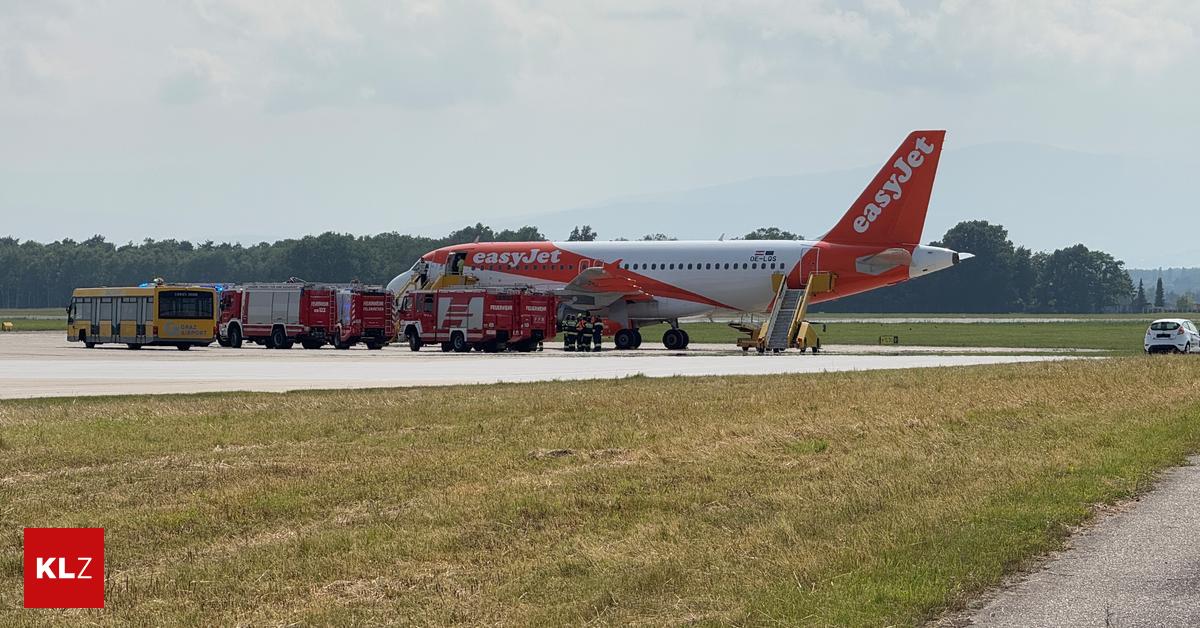 21 Feuerwehren: EasyJet-Maschine nach Lyon musste in Graz notlanden