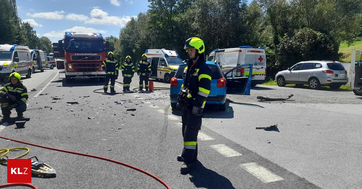 Fünf Verletzte bei schwerem Unfall auf der B72