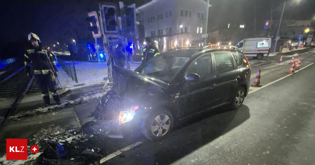 Seiersberg-Pirka: Bei Rot: Auto prallte gegen vorbeifahrenden Zug