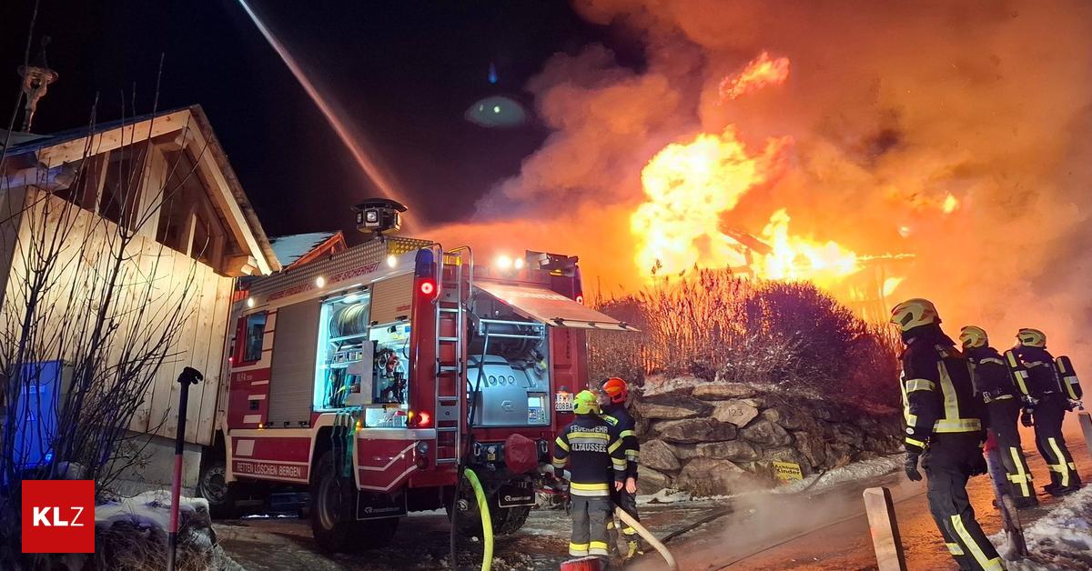 80 Einsatzkräfte im Einsatz: Bürogebäude wurde ein Raub der Flammen